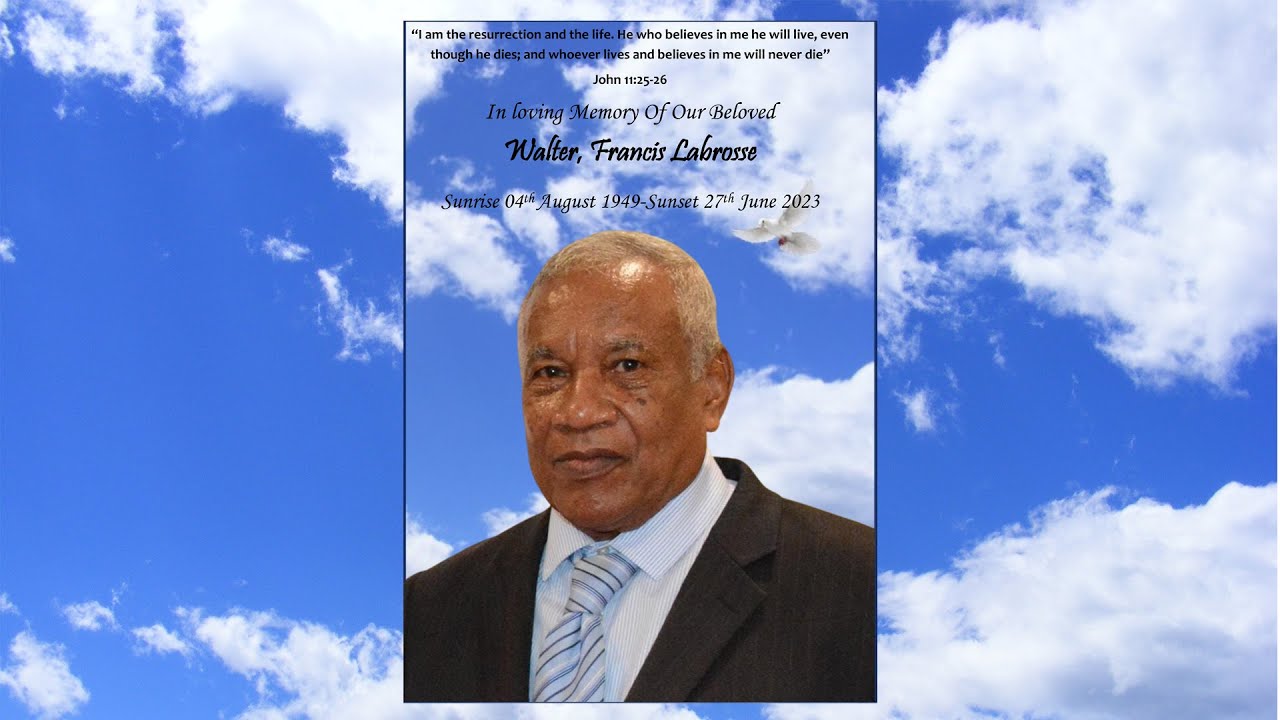 In Loving Memory Of Our Beloved Walter, Francis Labrosse - YouTube