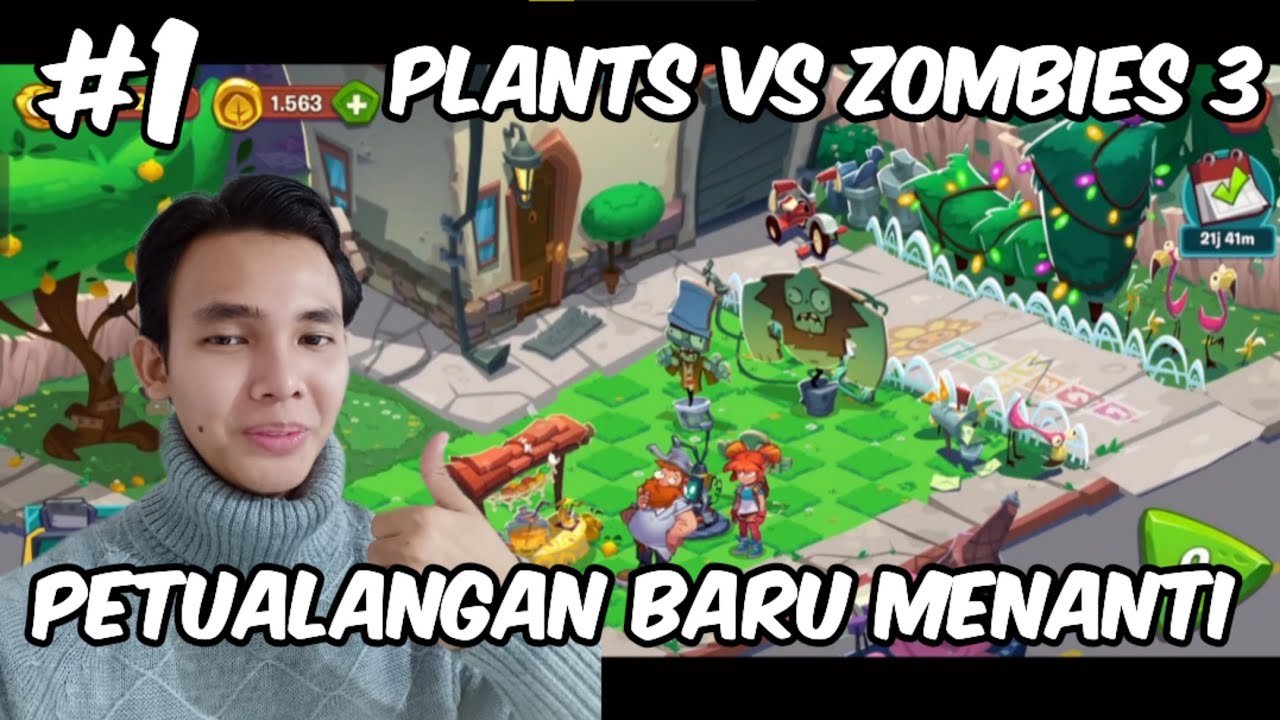 Bertemu Lagi dengan Crazy Dave - Plants Vs Zombies 3 Part 1 - YouTube