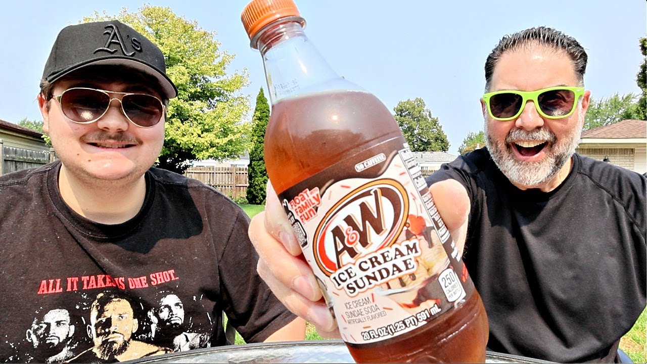 We Tried the NEW A&W Ice Cream Sundae Soda – Dessert in a Can?! - YouTube