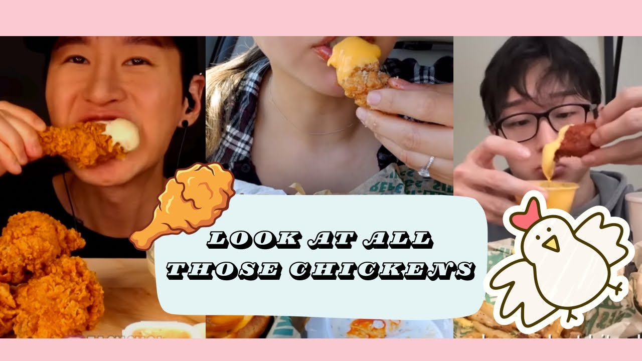Crunchmaxxing level: impossible | FRIED CHICKEN MUKBANGER COMPILATION ...