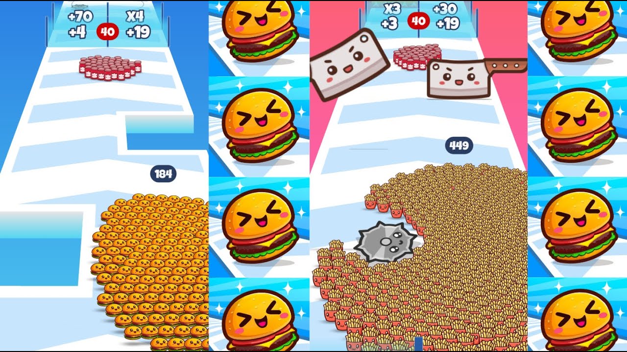 Food Run - Crowd Control Game - ASMR Gameplay Walkthrough (iOS, Android ...