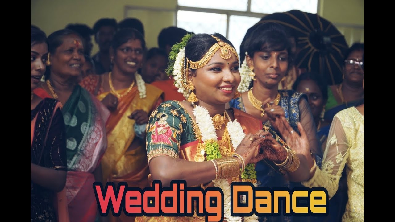 Tamil Wedding Dance | Bride Surprise Entry Dance Tamil | Abinaya weds ...