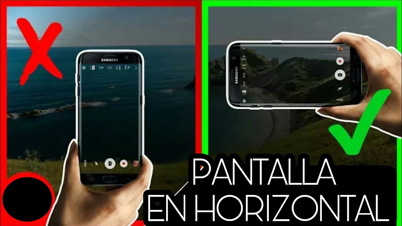 😱Cómo Grabar la PANTALLA en Horizontal desde Android... - YouTube