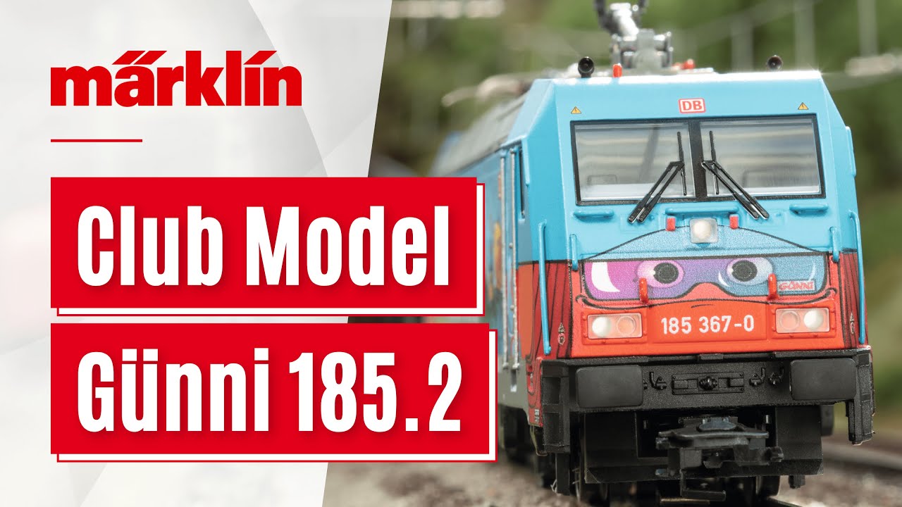 NEW Club Model / Class 185.2 as Günni Freight Train / By Märklin and ...