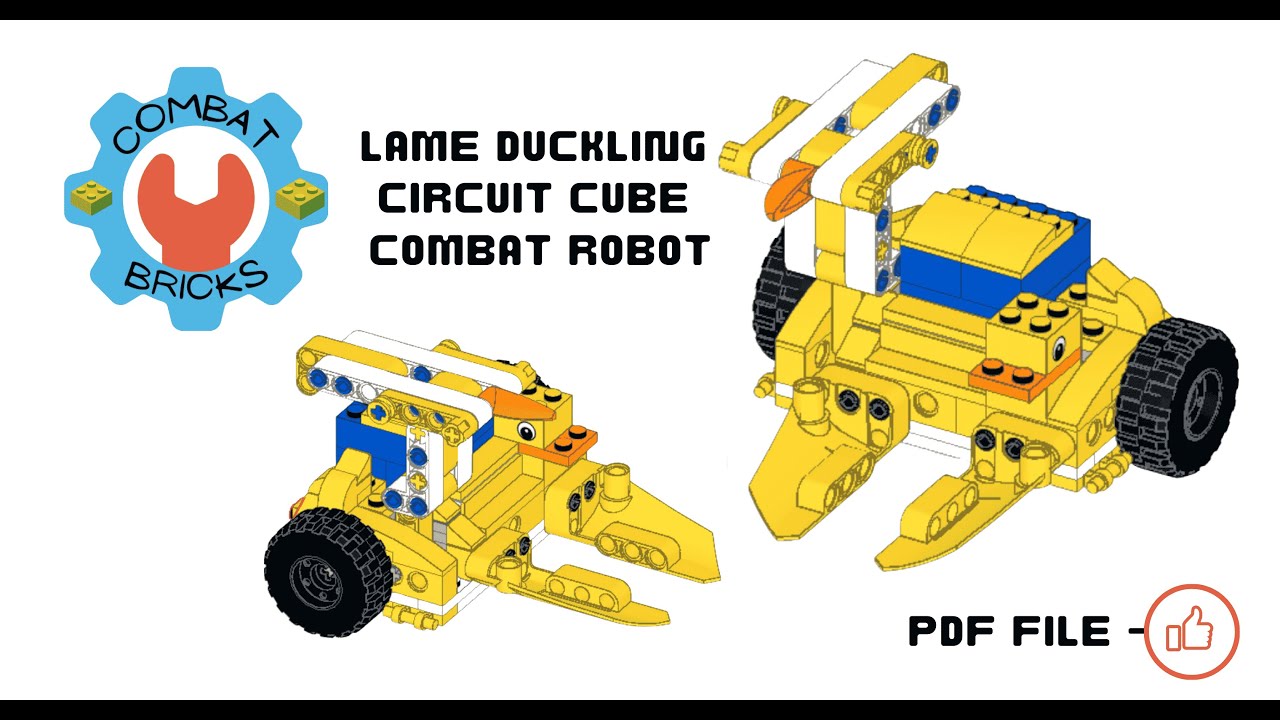 Lego Combat Robot - Lame Duckling instructions CIRCUIT CUBES - YouTube