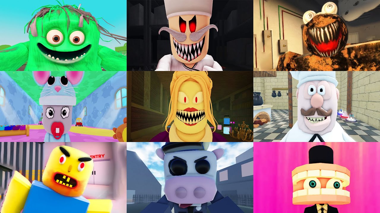 Roblox SpeedRun in 9 Scary Obby Trash Monster,Escape Cow Prison,The ...