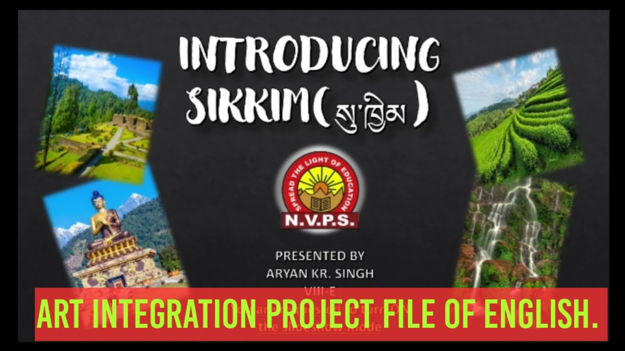 🔴Art integration project file Of English/ AIL project ideas / cbse / CBSE Sikkim project ideas ...