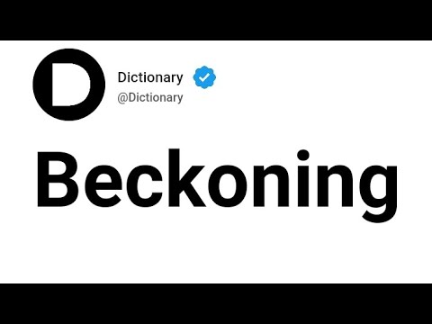 Beckoning Meaning In English - YouTube