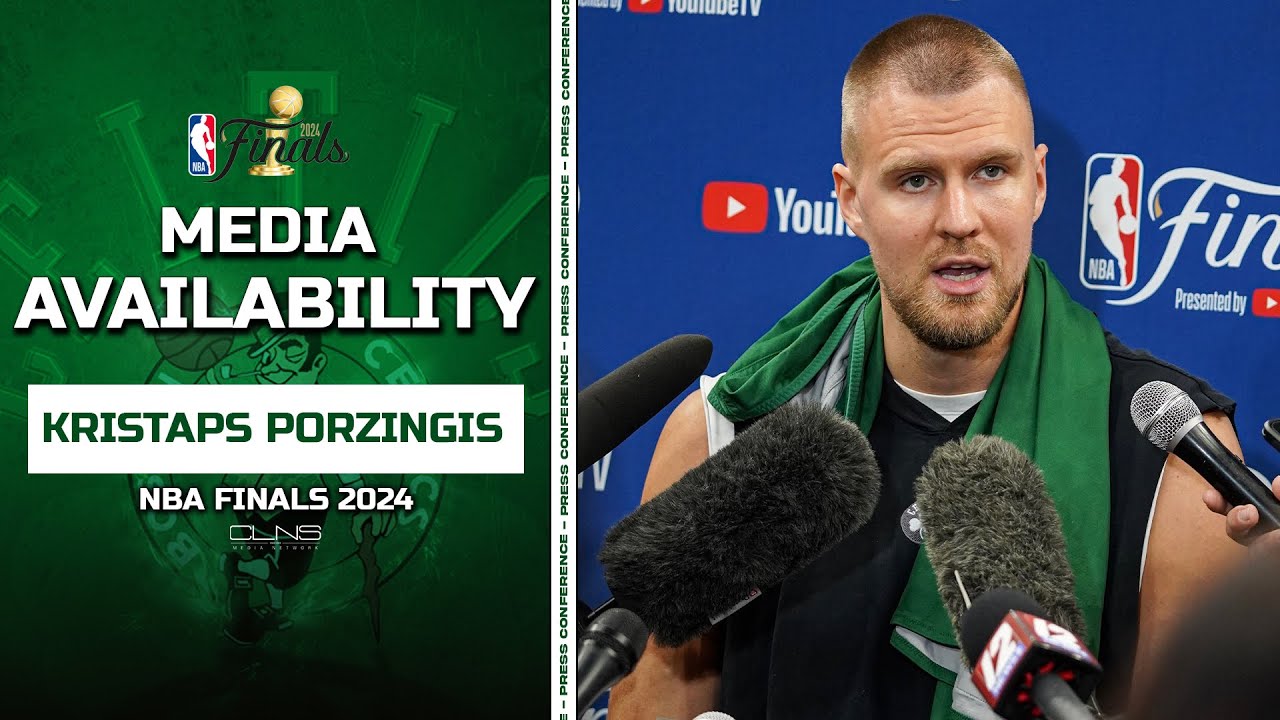 Kristaps Porzingis Says He WILL PLAY in Game 1 | Celtics NBA Finals ...
