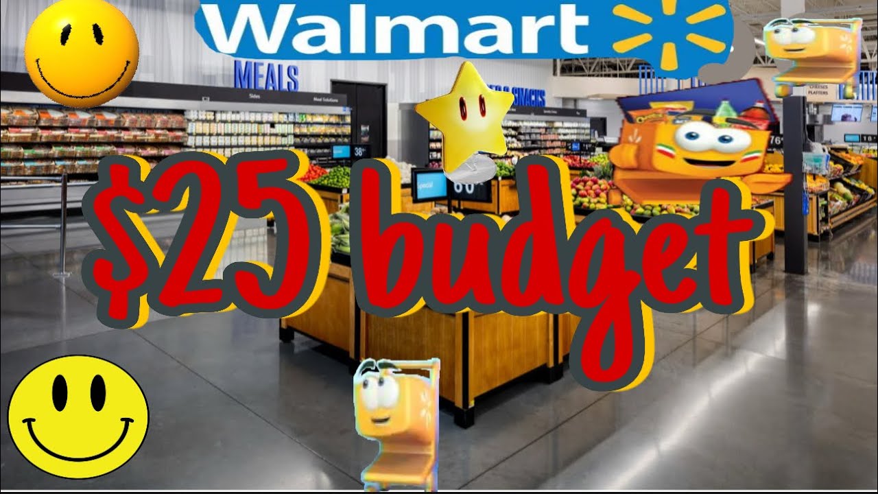 $25 Walmart Challenge | Can I Get Everything I Need! - YouTube