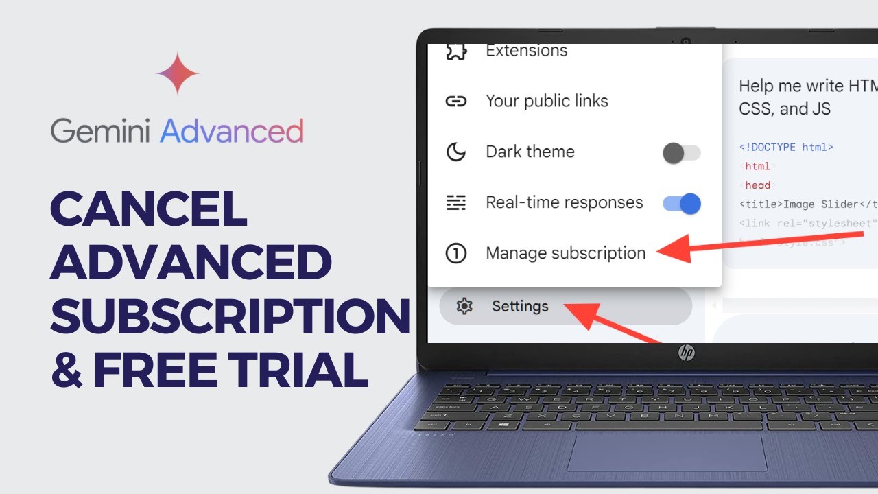 How To Cancel A Gemini Advanced Subscription & Free Trial? [in 2024] - YouTube