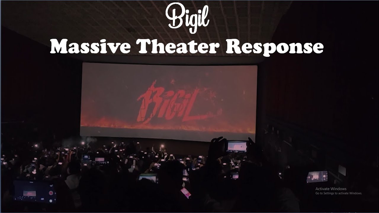 Bigil Singapenney Song and Vijay Intro Massive Theater Response - YouTube