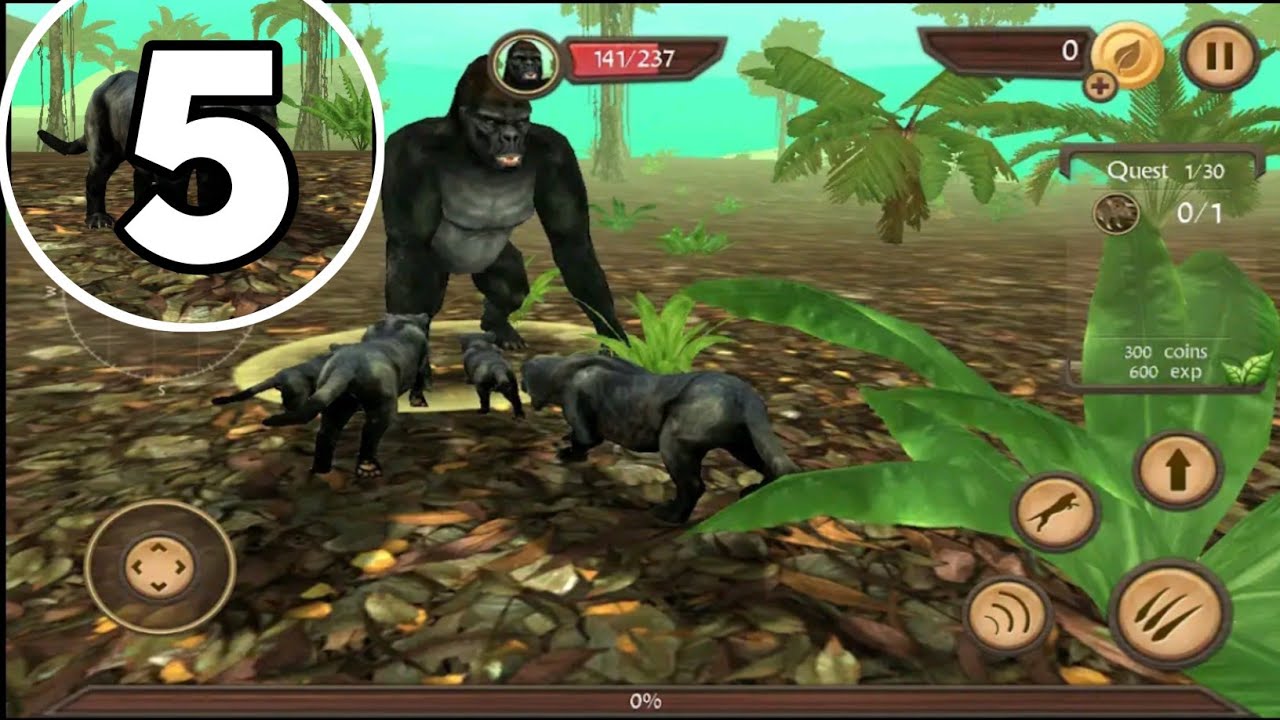 WILD PANTHER SIMULATOR 3D GAMEPLAY PART = 5 - YouTube