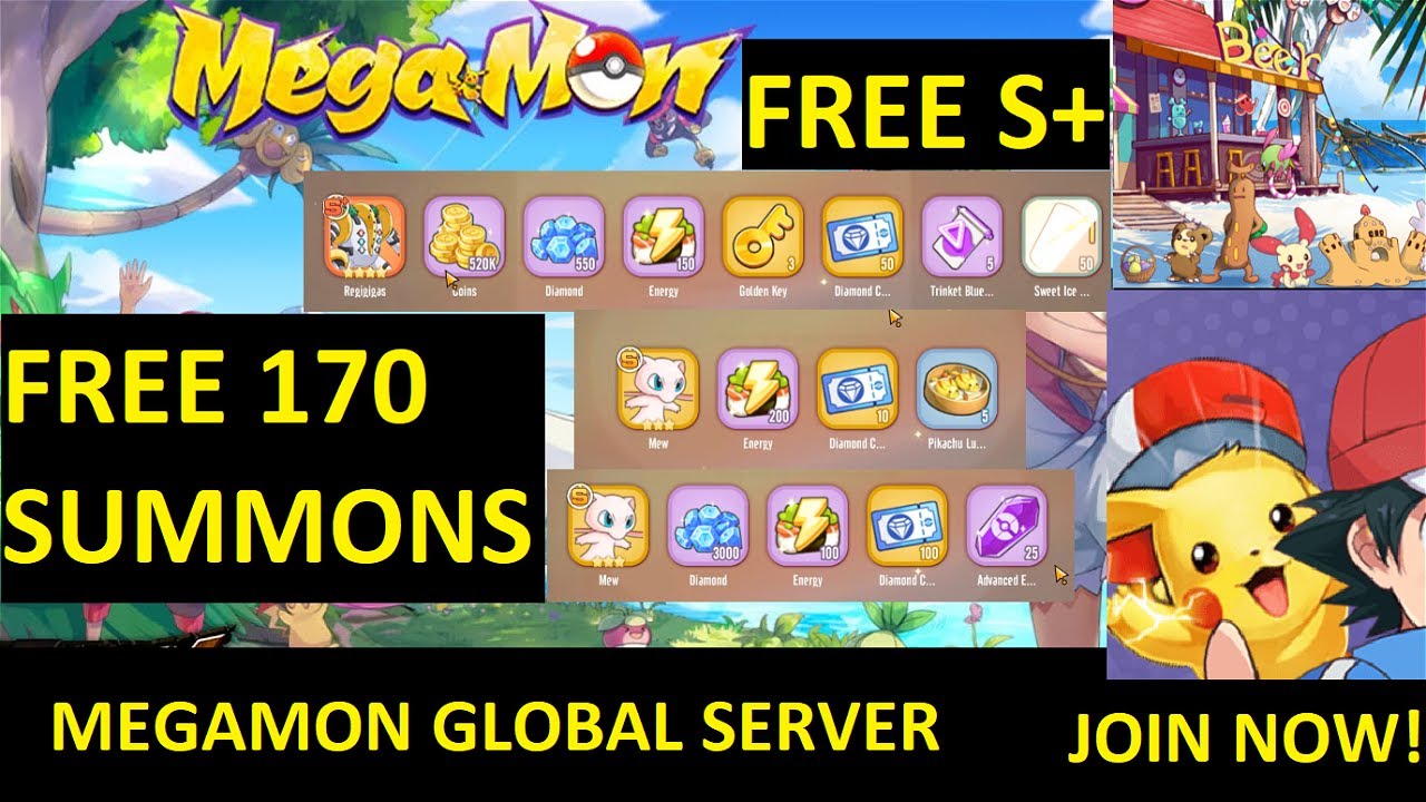 Megamon global giftcode Finally Revealed | FREE S+ Pokemon | Redeem ...