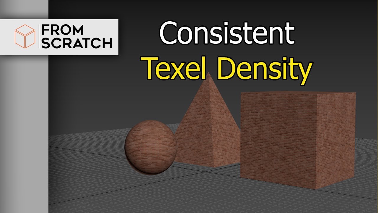 3D Texturing : 3 ways to keep a consistent Texel Density - YouTube