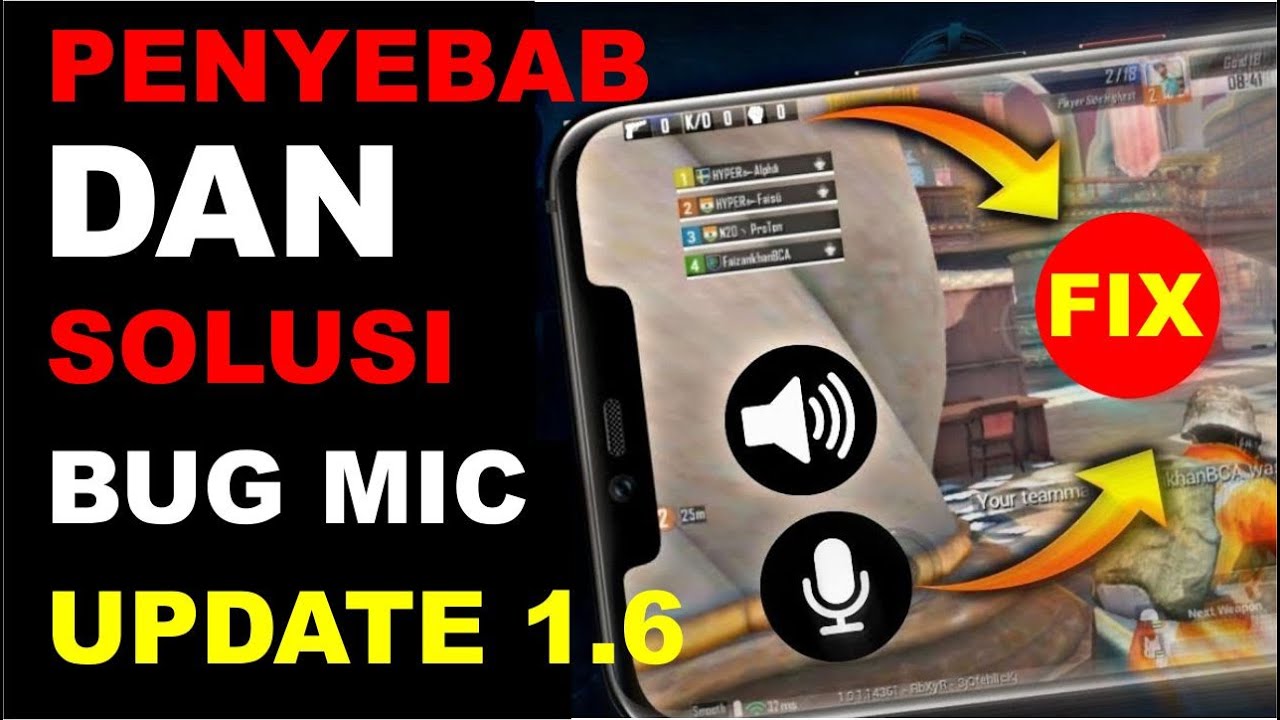 Cara Mengatasi BUG Mic Pubg Update Terbaru 1.6 | TERBARU - YouTube