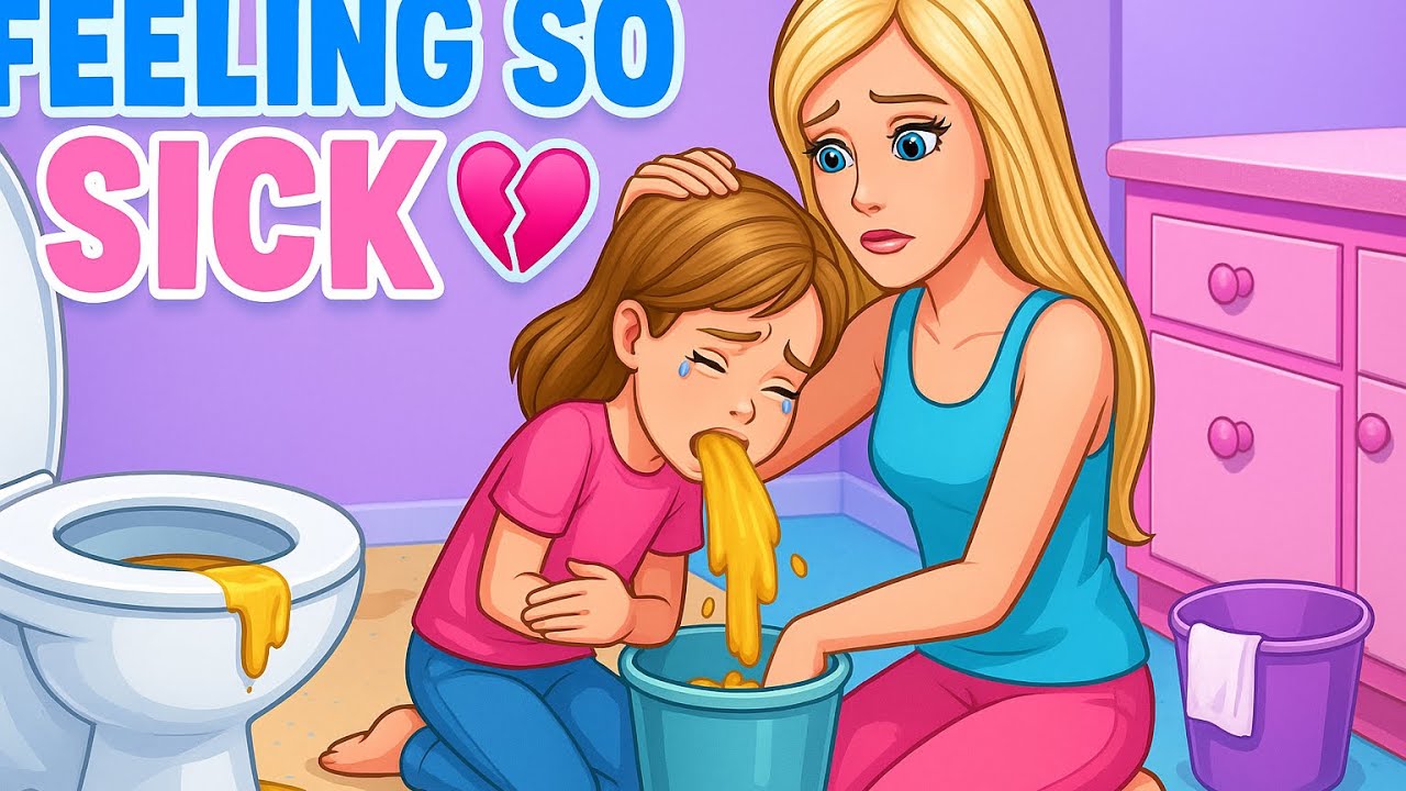Barbie Doll doing vomiting in commode-vomit day - YouTube