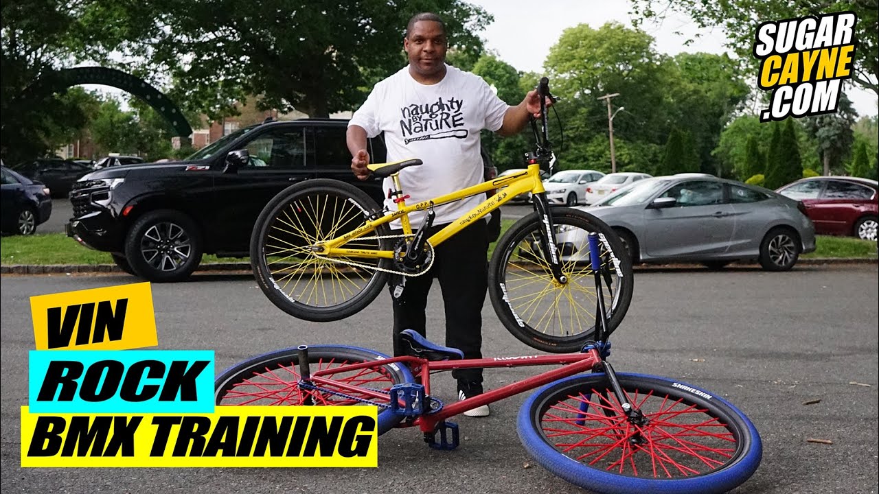 Vin Rock Starts Training For The BMX Track - YouTube