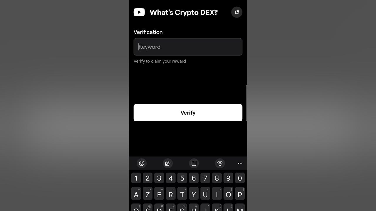 What's crypto DEX? Code verification blum - YouTube