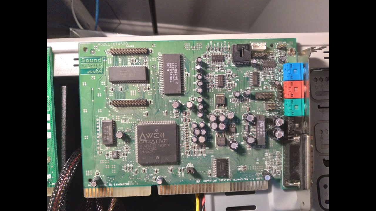 Configuring Sound Blaster AWE64 - YouTube