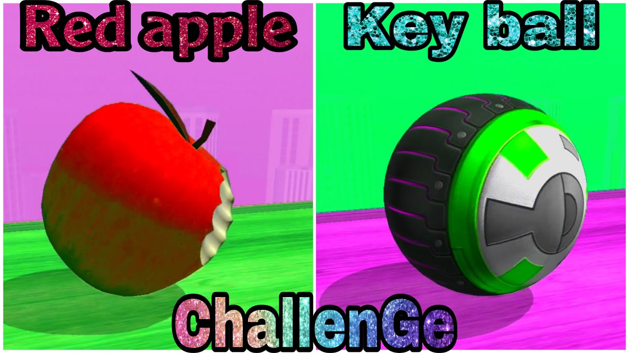 Portal run two different levels - red apple VS key ball - playing going ...