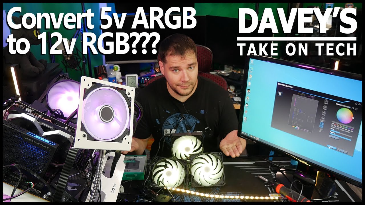 Connecting a 3-pin 5V ARGB product to a 4-pin 12V header? Yes, it's ...