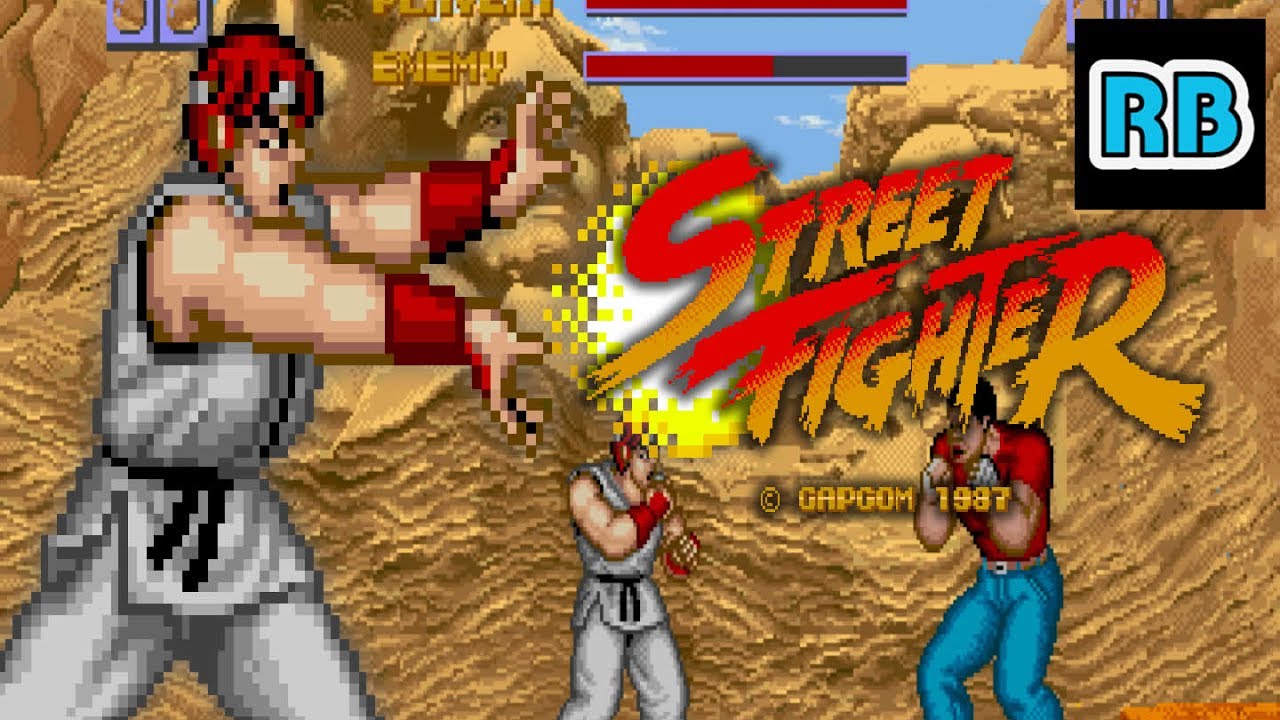 1987 [60fps] Street Fighter Ryu ALL (All Win) - YouTube
