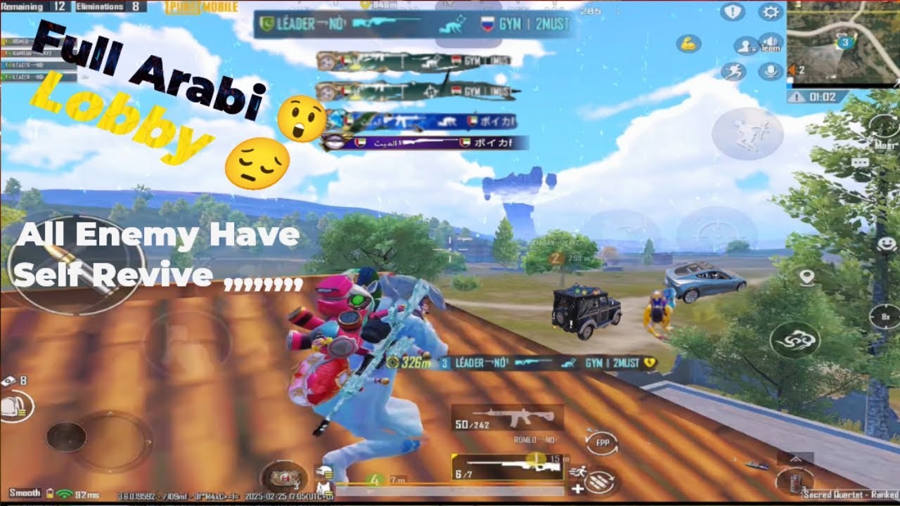 All Enemy Have Self Revive ,,😞 Full Arabi Lobby full Kill Massage Guns 😮 I Have AwM,😨😨 - YouTube
