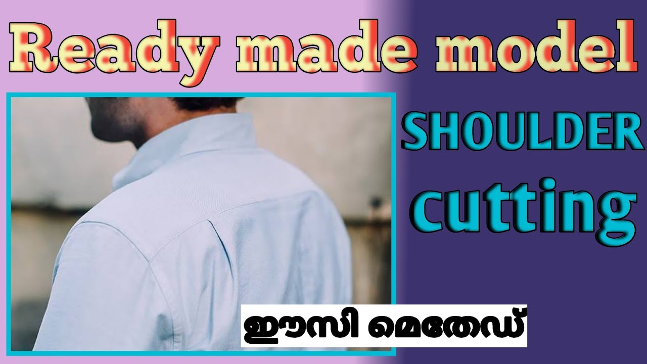 Shoulder cutting/readymade model shoulder cutting/easy in Malayalam ...