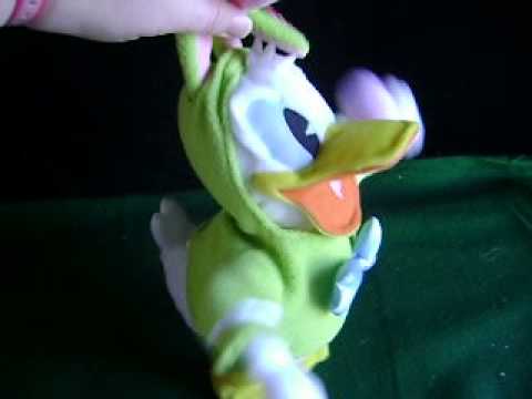 DISNEY~DONALD DUCK~HALLMARK EASTER BUNNY~DANCES~SINGS~PULL EARS ...