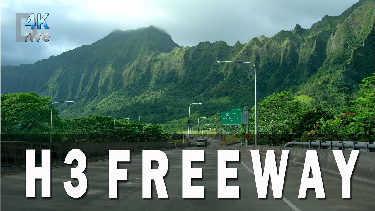 H3 FREEWAY 🌴 Hawaii 4K Driving - YouTube