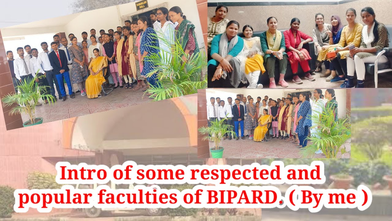 Intro of some respected and popular faculties of BIPARD. (By me ...