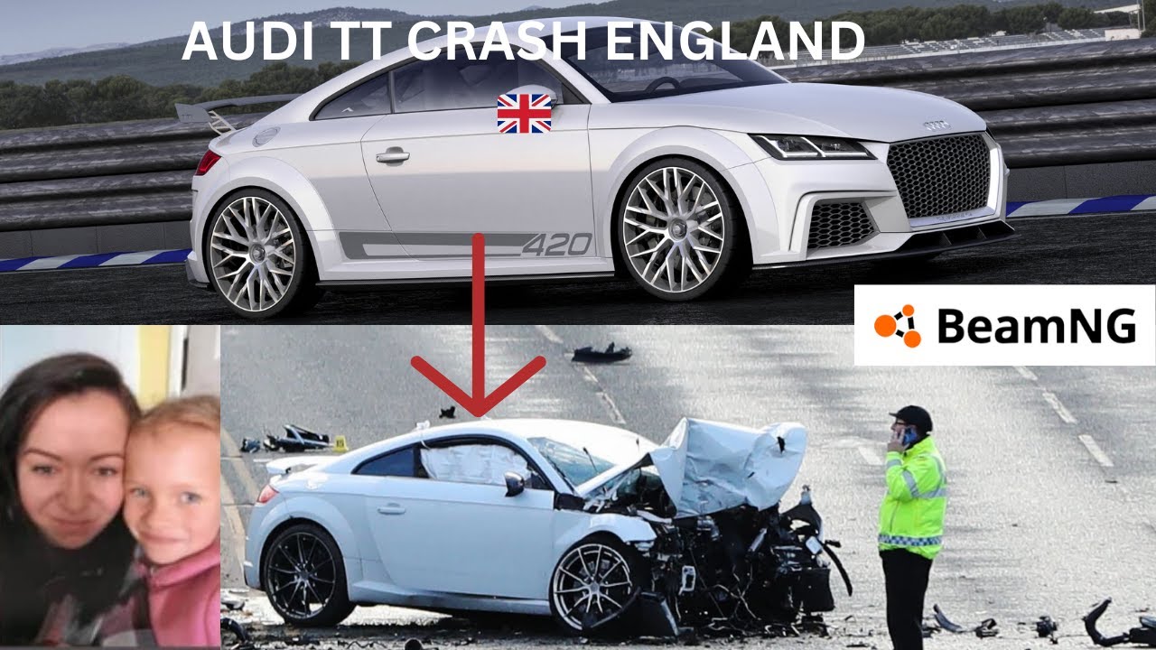 AUDI TT CRASH ENGLAND | RECREATION | BeamNG.Drive #beamng - YouTube