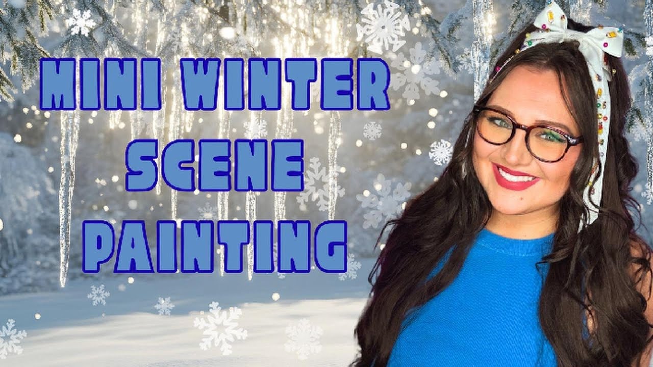 How To Paint A Cozy Winter Scene | Step-By-StepTutorial ️☃️ - YouTube
