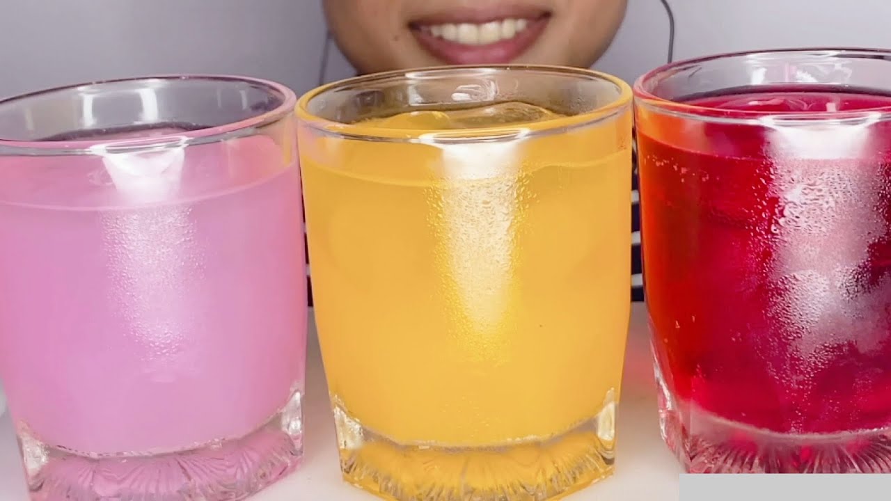 ASMR Drinking Fruits Juice, Drinking Sound - YouTube