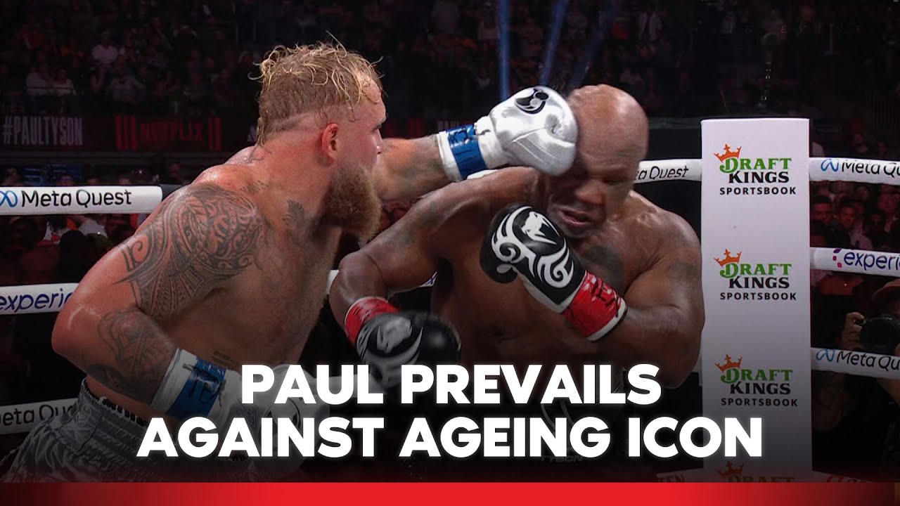 Mike Tyson survives in-form Jake Paul to go the distance in historic ...