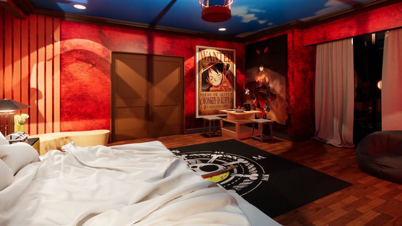 Monkey D. Luffy Bedroom - YouTube