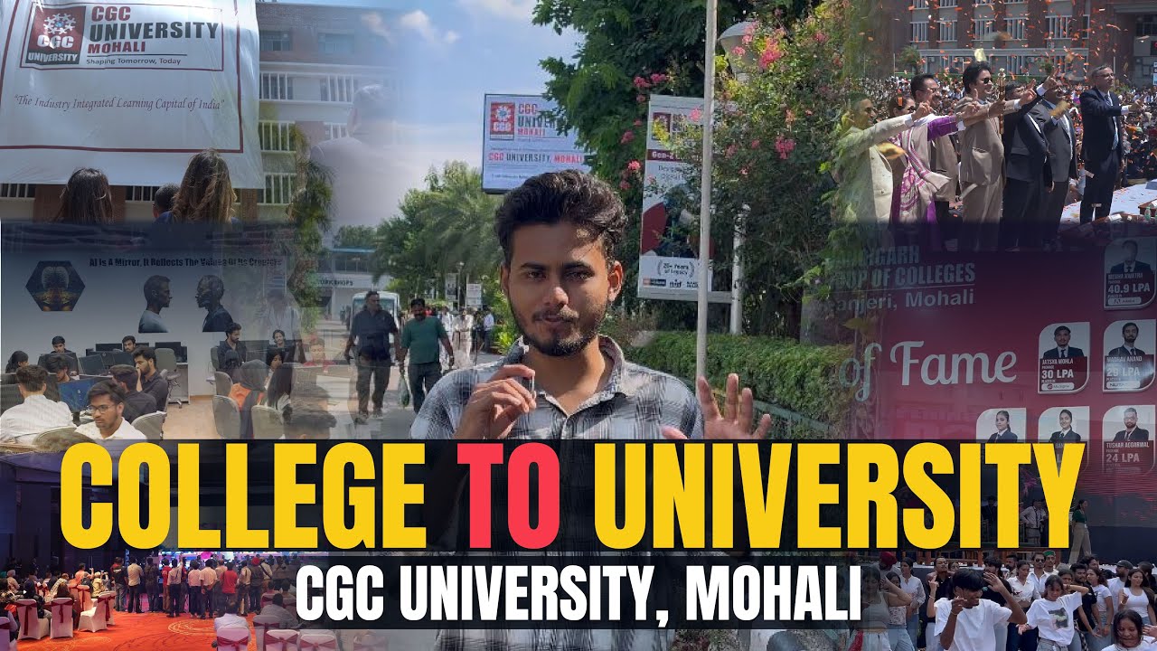 CGC Jhangeri College to University🎓 CGC University Mohali Launch Event ...