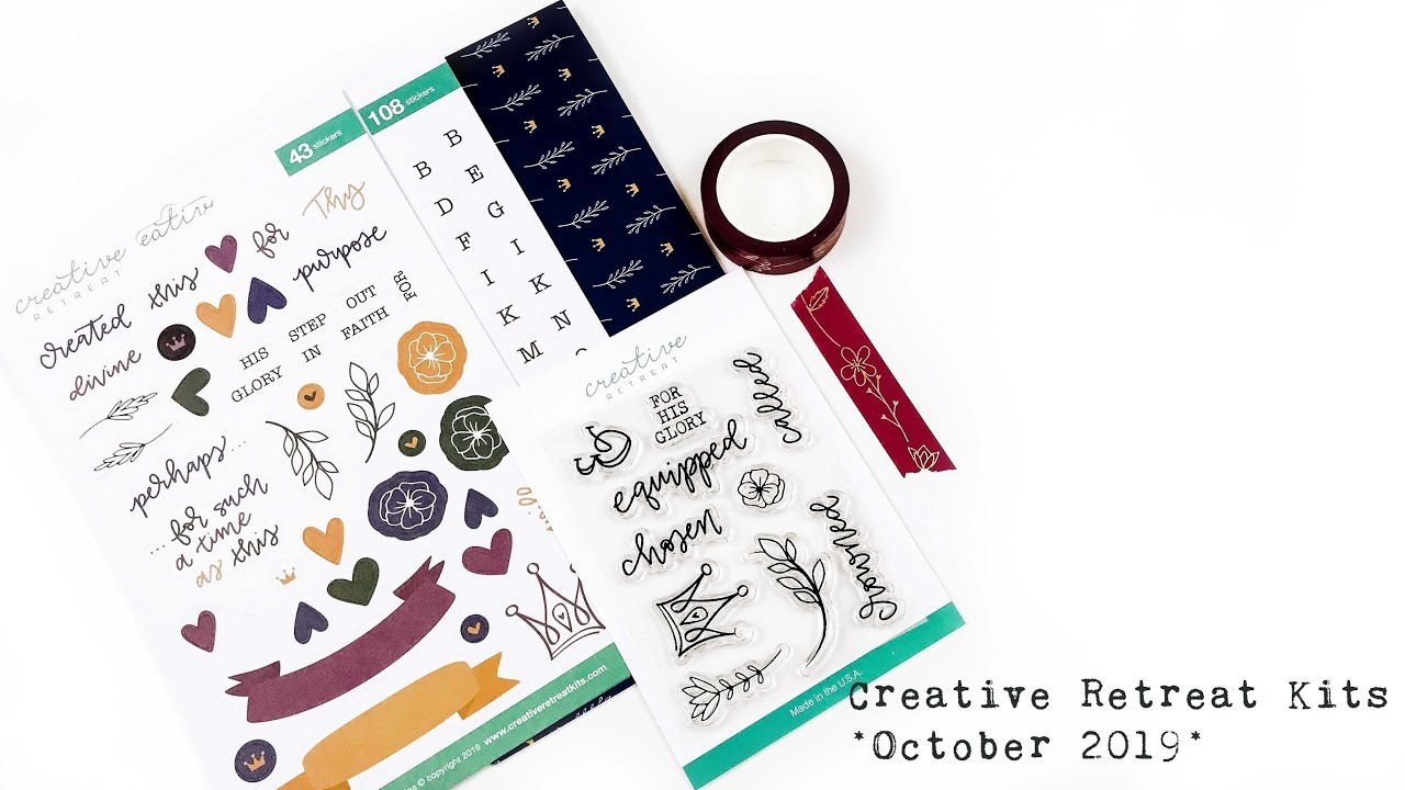 Creative Retreat Kits | October 2019 | Unboxing - YouTube