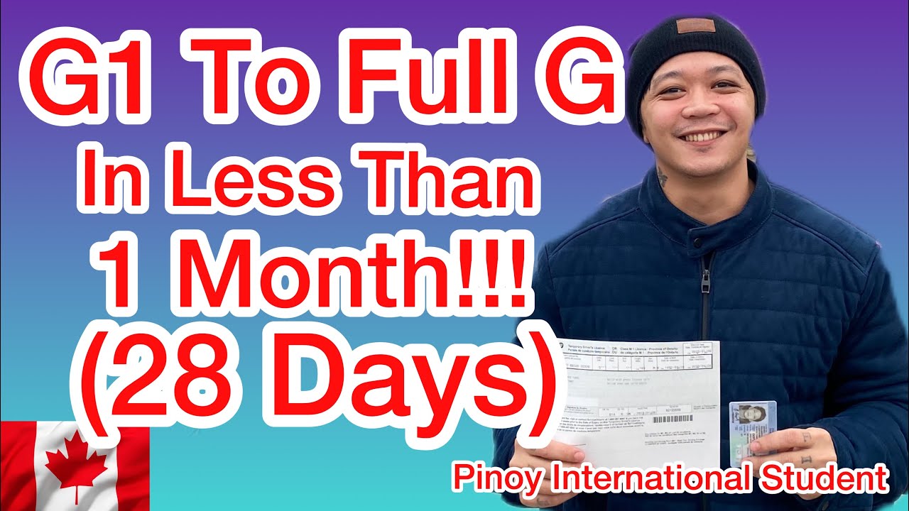 G1 to G in 28 Days | Toronto Downsview 2023 Actual Route Drive Test ...