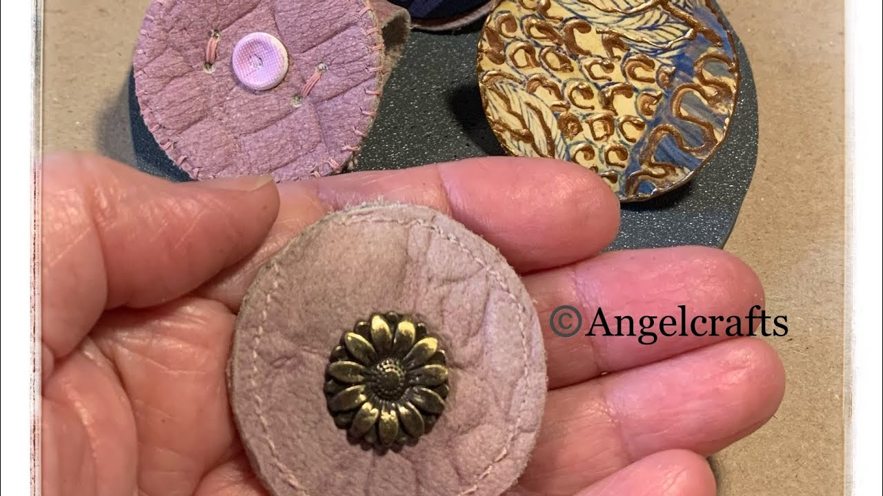 Making handpalm thimbles with leather and Stamperia stonepaper - YouTube