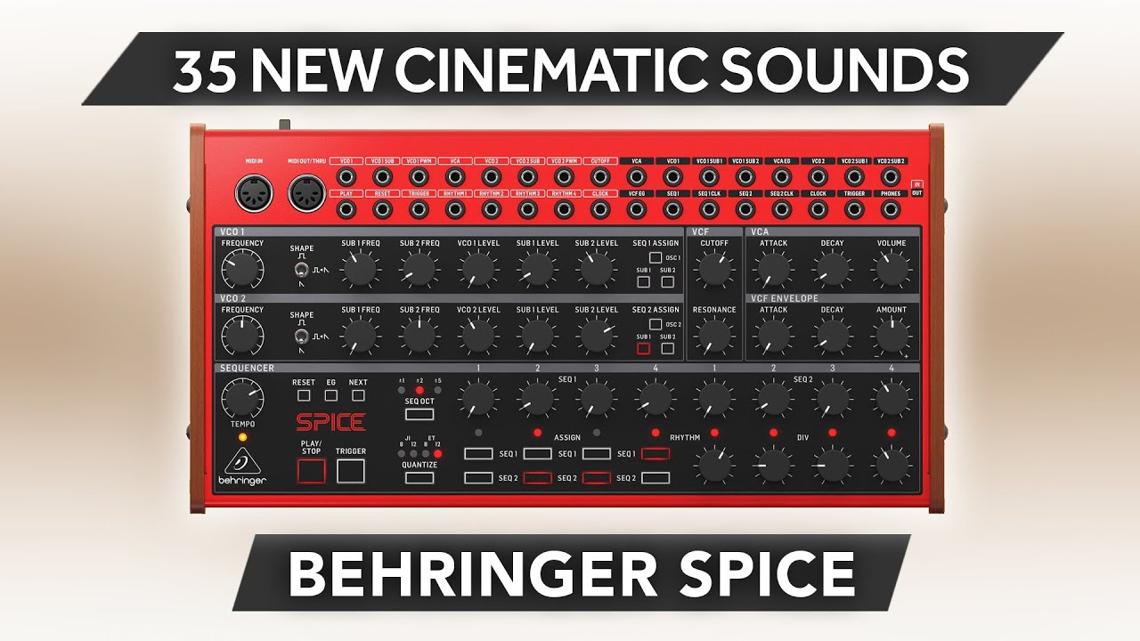 BEHRINGER SPICE ♫ 35 Cinematic Sounds CINEMATICA SOUNDSET - YouTube