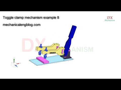 toggle clamp mechanism example 8 - YouTube