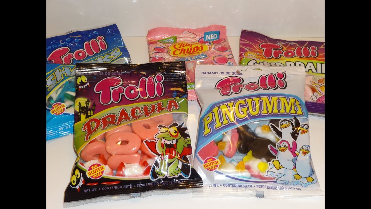 Compilation Trolli Gummy Sweets - Penguins, Brains, Dracula - YouTube