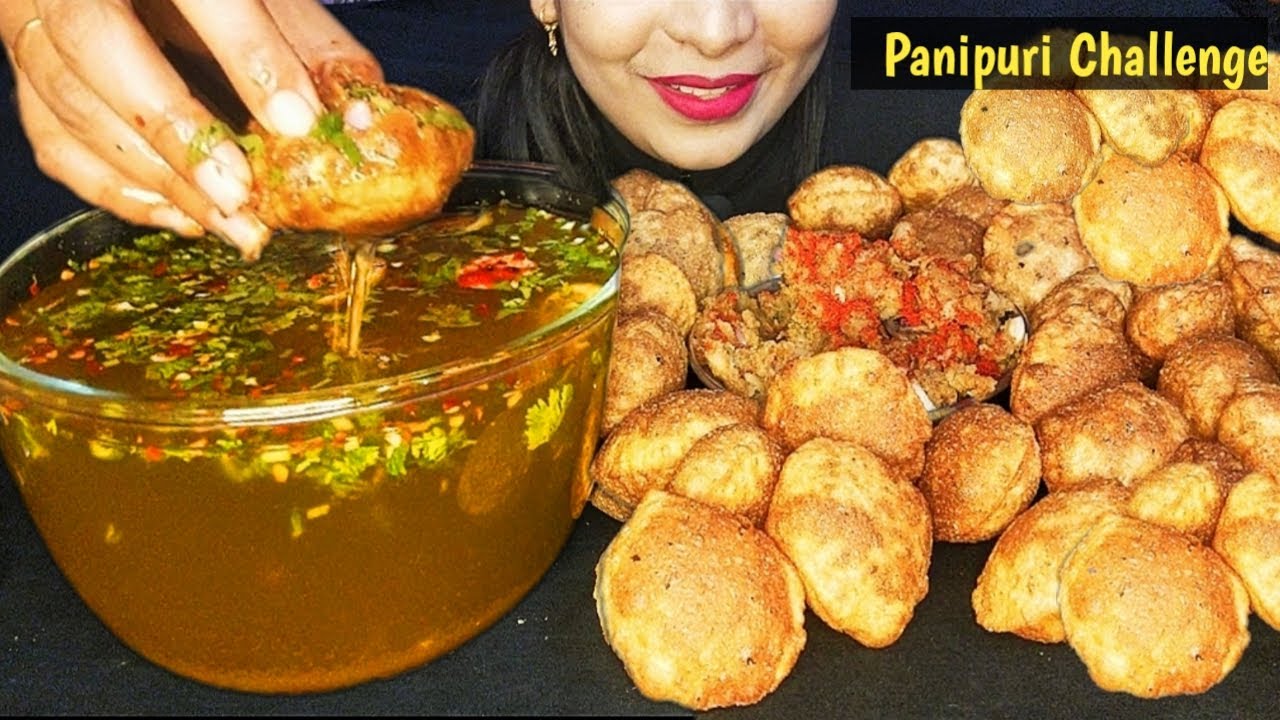PANI PURI CHALLENGE | GOLGAPPA EATING CHALLENGE | SPICY PANIPURI ...