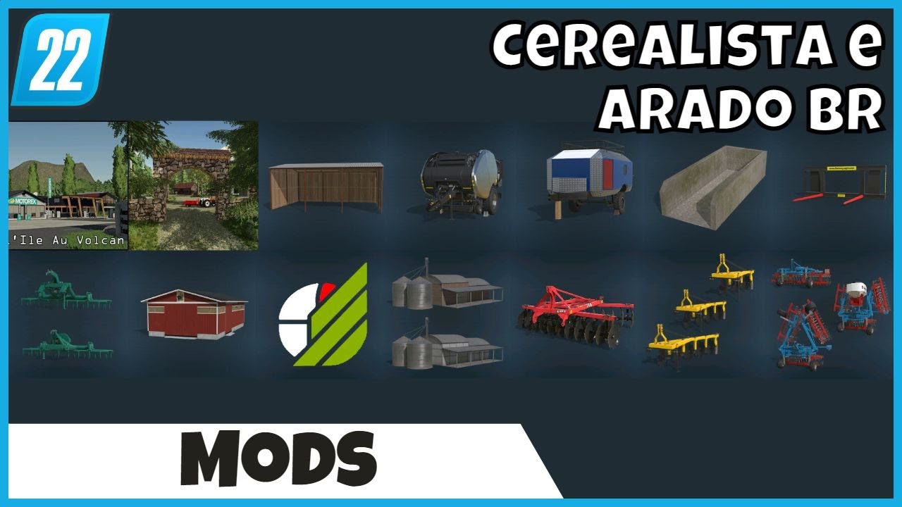 FS22 Mods | 2 Mapas, Ponto de Venda do Sul do Brasil e Arado BR ...