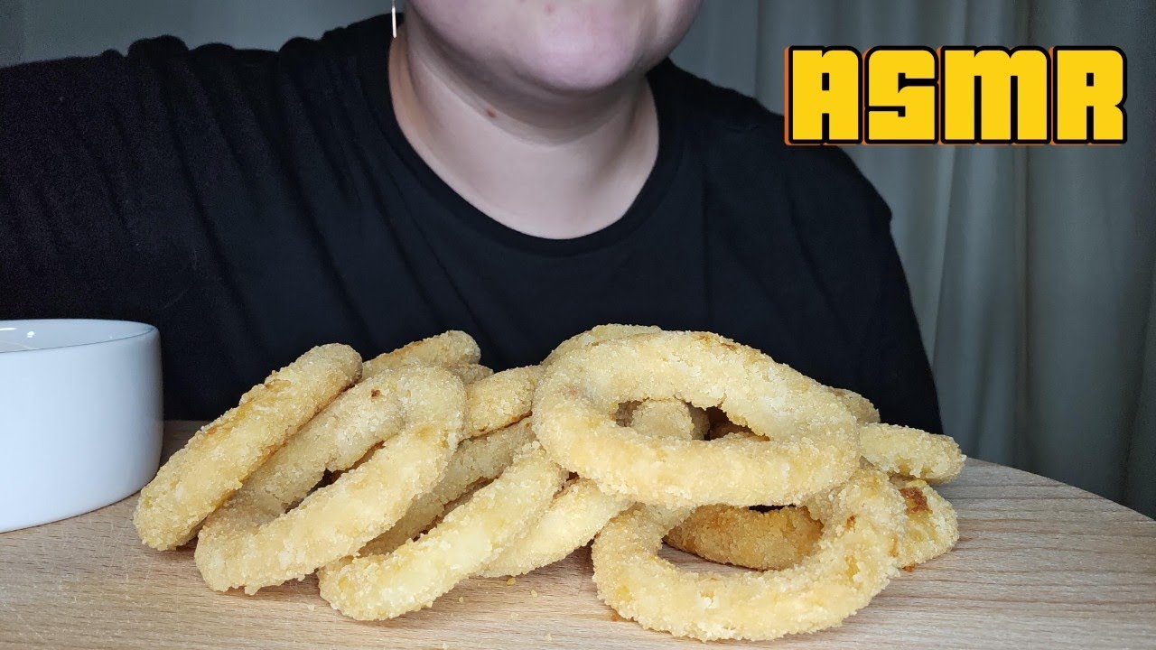 ASMR MUKBANG ONION RINGS | EATING SOUNDS | МУКБАНГ - YouTube