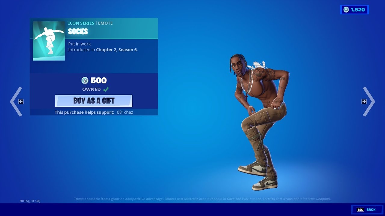 Socks Emote Is Back! (Fortnite Battle Royale) (Item Shop 8/9/21) - YouTube