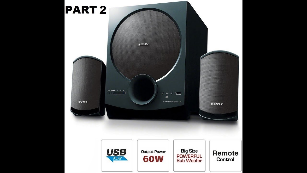 SONY SA-D20 open housing Part 2 - how to add bass kill switch - YouTube