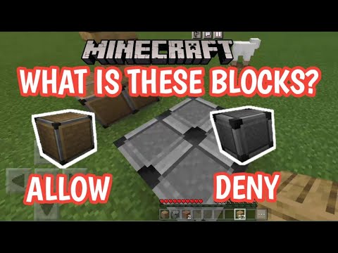 What is Allow and Deny Blocks in Minecraft - YouTube